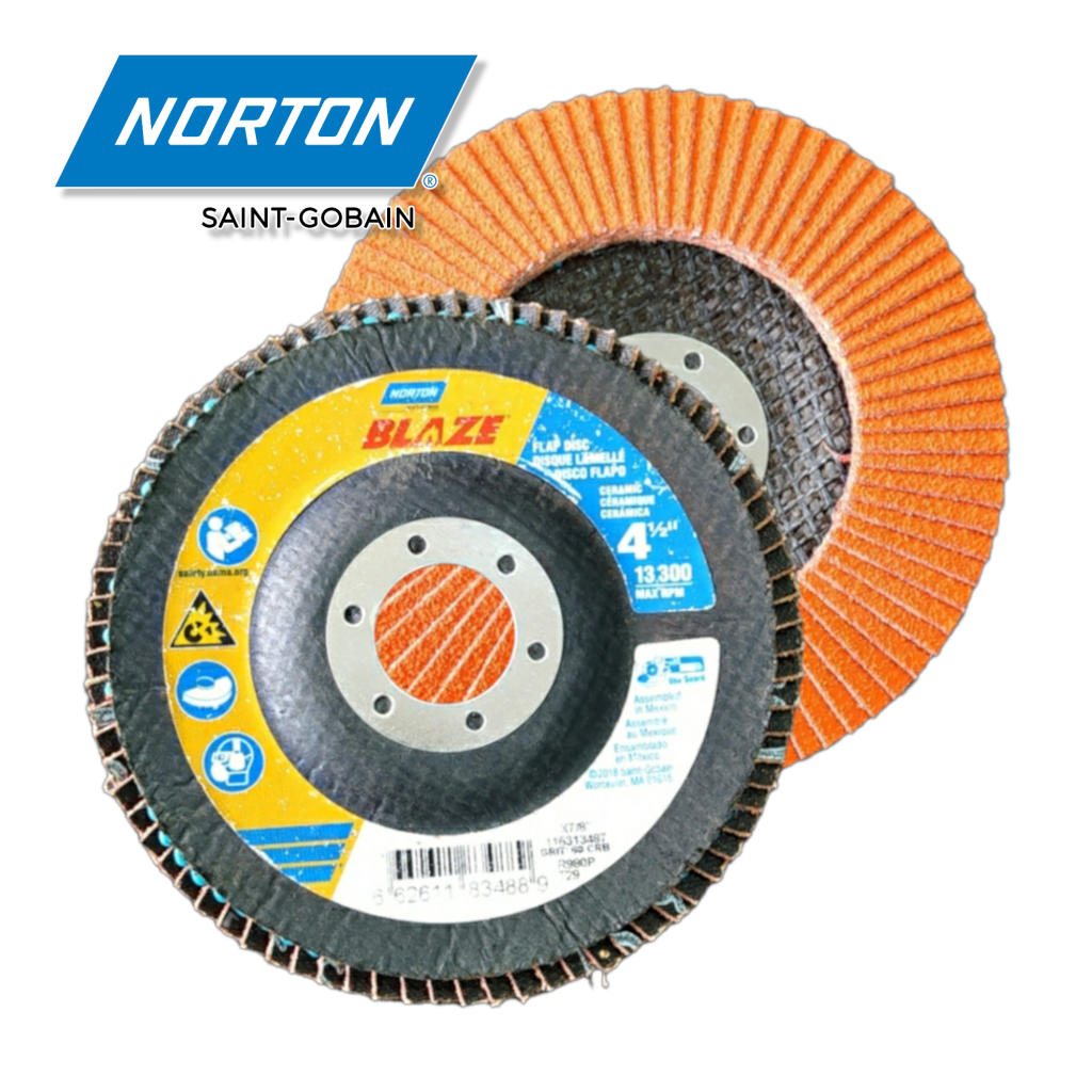 DISCO FLAP 4-1/2″ NORTON BLAZE – Serviabrasivos Tienda Online ...
