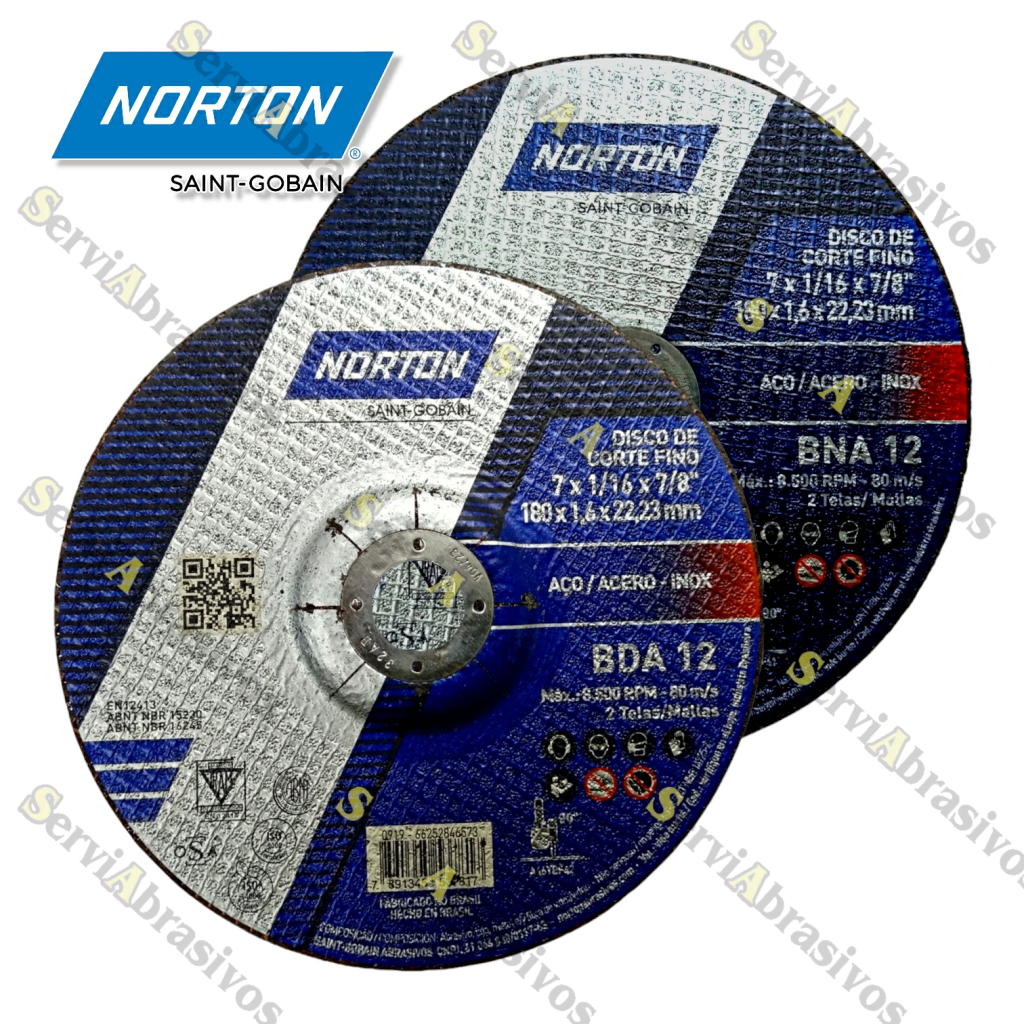 DISCOS DE CORTE 7″ NORTON – Serviabrasivos Tienda Online | Herramientas ...