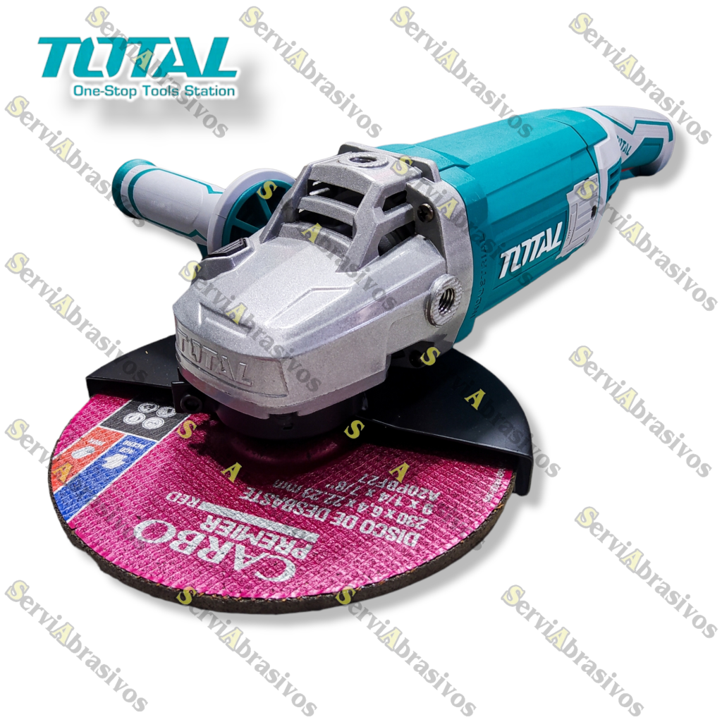 PULIDORA ANGULAR 9″ 2400W TOTAL – Serviabrasivos Tienda Online ...