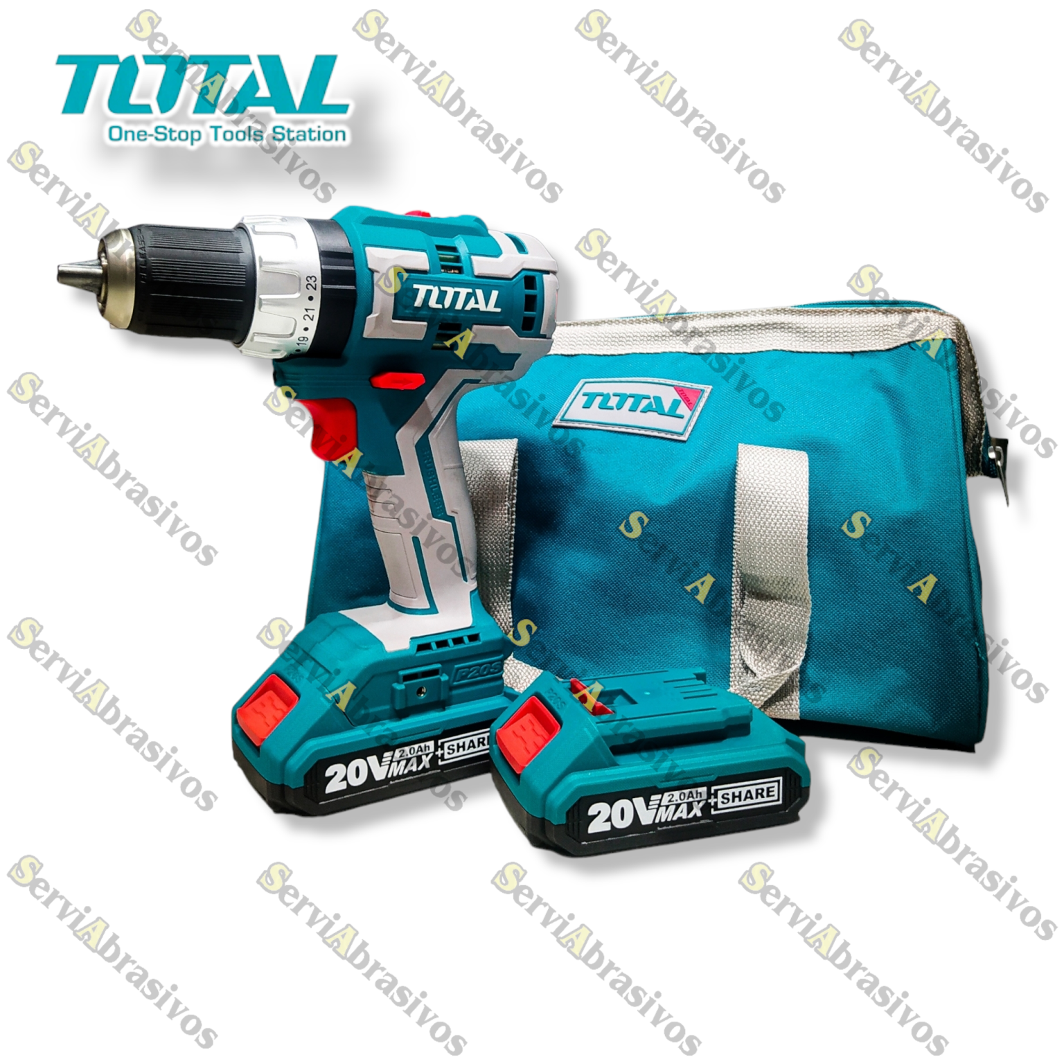 TALADRO PERCUTOR INALAMBRICO 1/2″ X 20V TOTAL – Serviabrasivos Tienda ...