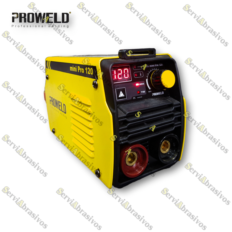 MINI SOLDADOR INVERSOR DE 120AMP X 110V PROWELD – Serviabrasivos Tienda Online | Herramientas ...