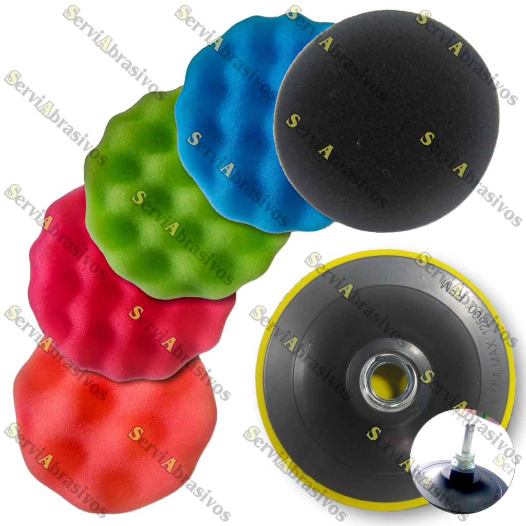 KIT PARA POLICHAR 4-1/2″ 6 DISCOS + PLATO – Serviabrasivos Tienda ...