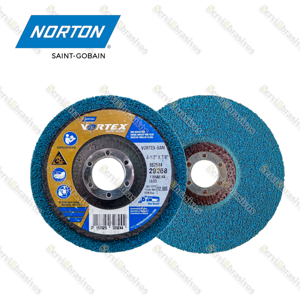 DISCO RAPID VORTEX AZUL 4-1/2″ NORTON – Serviabrasivos Tienda Online ...